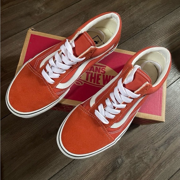 Vans | Shoes | Vans Old Skool Rustic Brown Burnt Orange Shoes | Poshmark